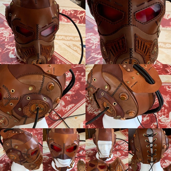 Leather Mask - Etsy