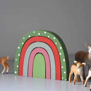 Rainbow Christmas Decoration | Nursery Decor Boho Ornaments | Boho ...