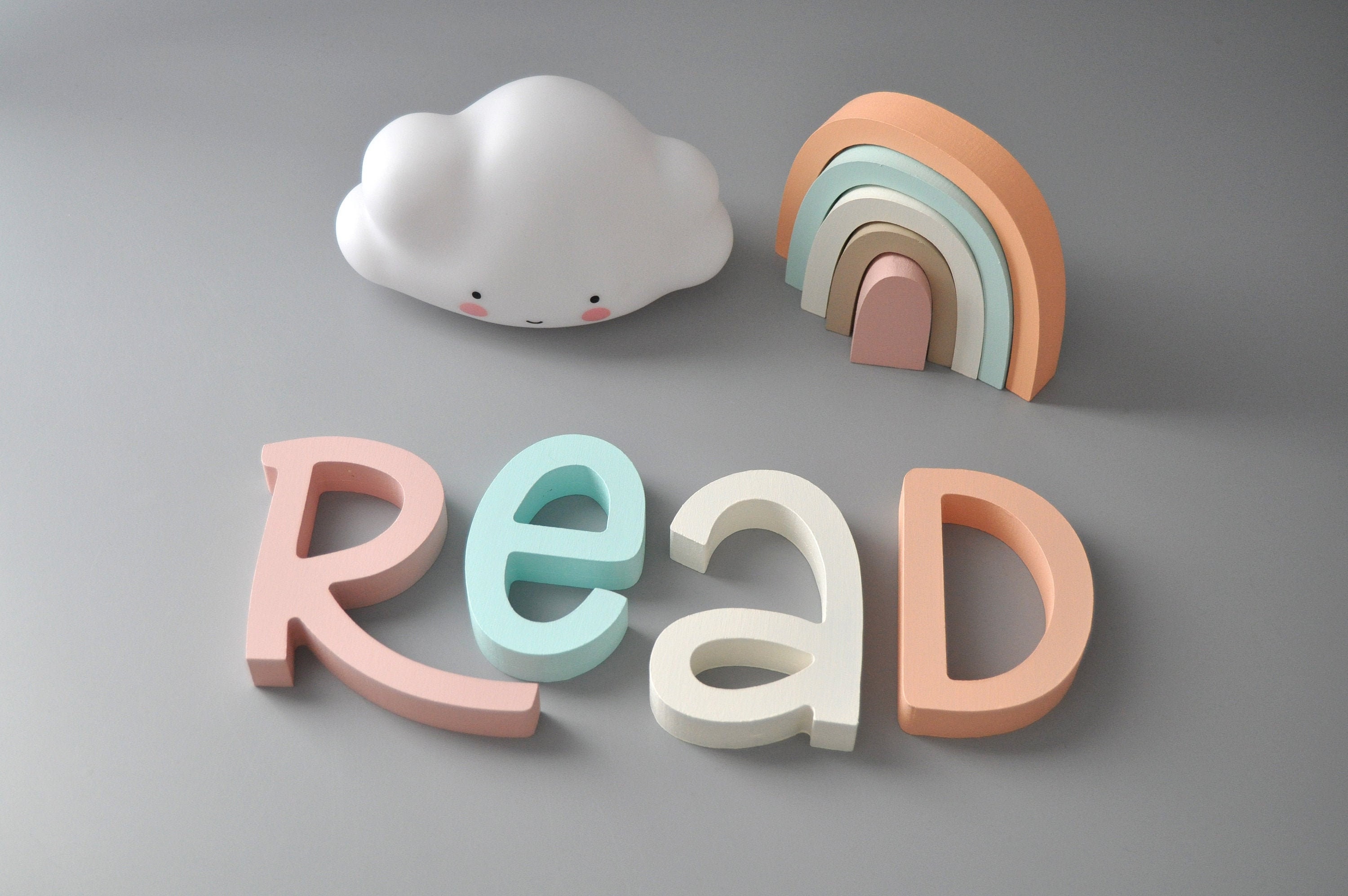 Read Wooden Letters Nursery Wall Decor - Pastel Colorful Letters - Best ...