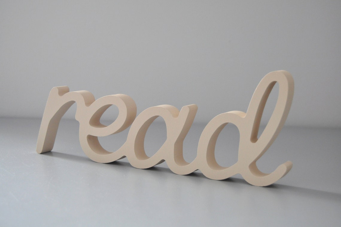 Read Wooden Sign Nursery Wall Decor Beige Color Best Gift - Etsy