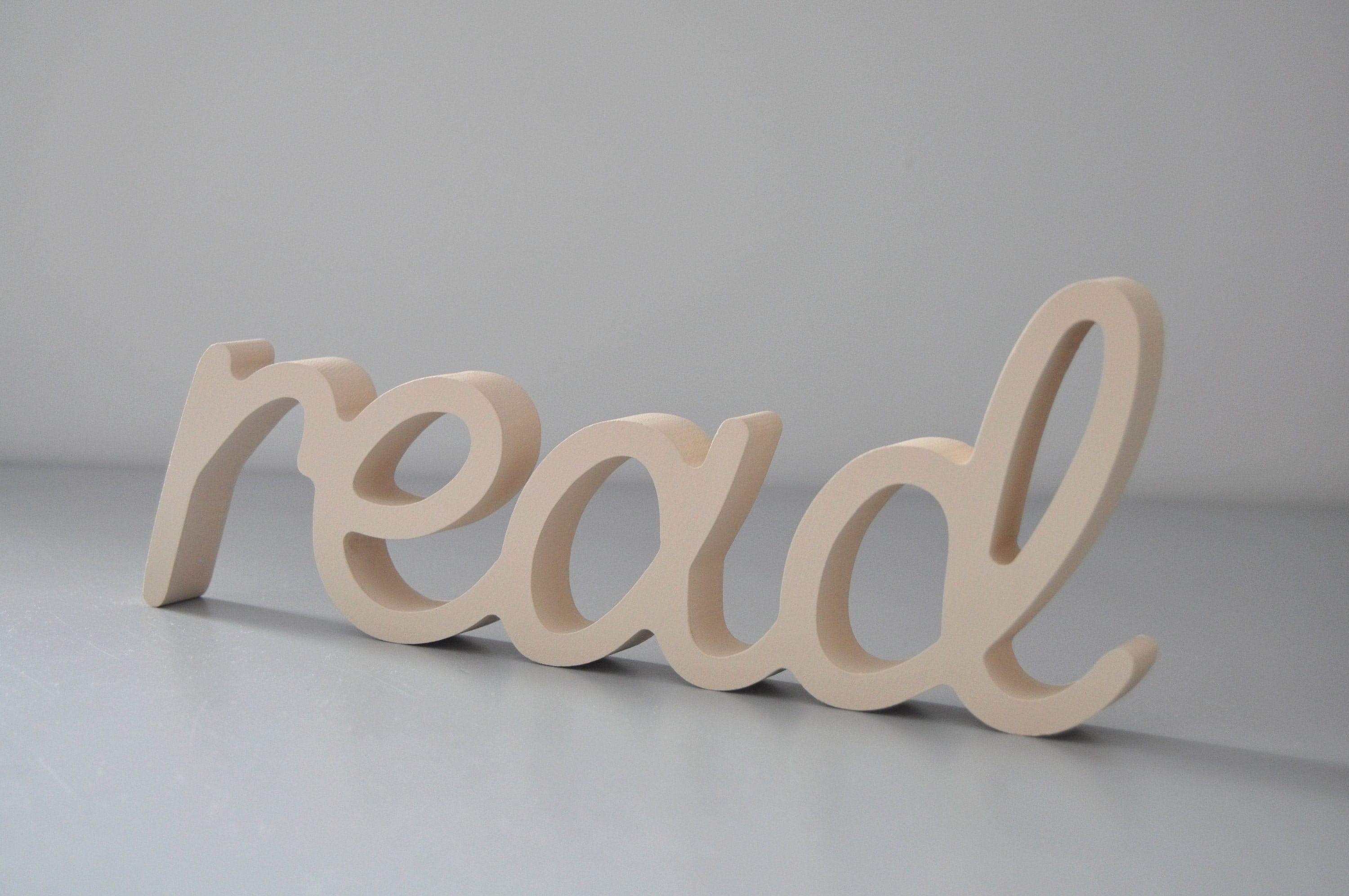 Read Wooden Sign Nursery Wall Decor Beige Color Best Gift - Etsy