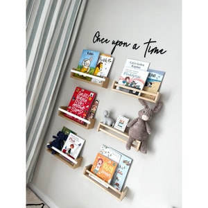 Once Upon a Time... Wooden Words | Reading Wall Sign | Reading Nook ...