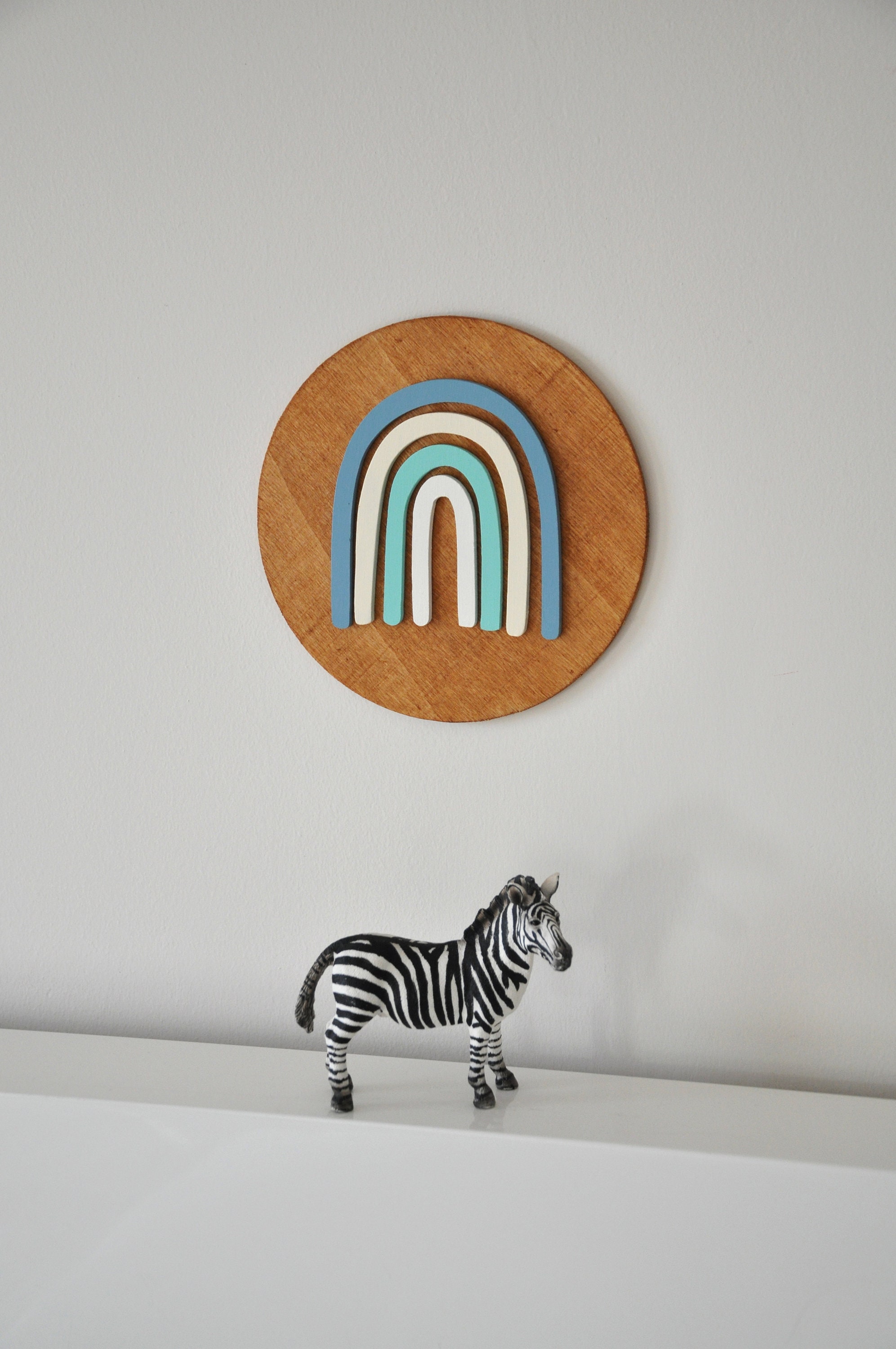 Boho Blue Rainbow Nursery Decor Baby Gift || Newborn Photo Prob || Baby ...