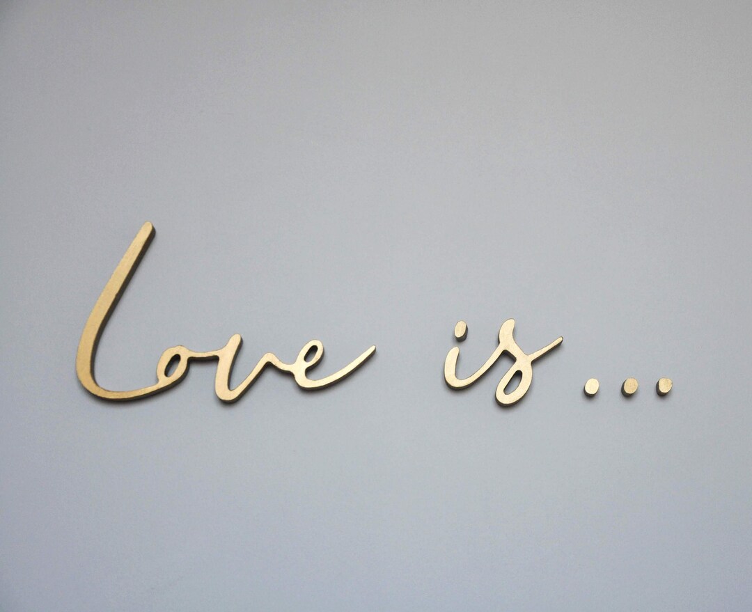 Love is ... Sign Valentines Day Decor | Family Wall Decor Sign ...