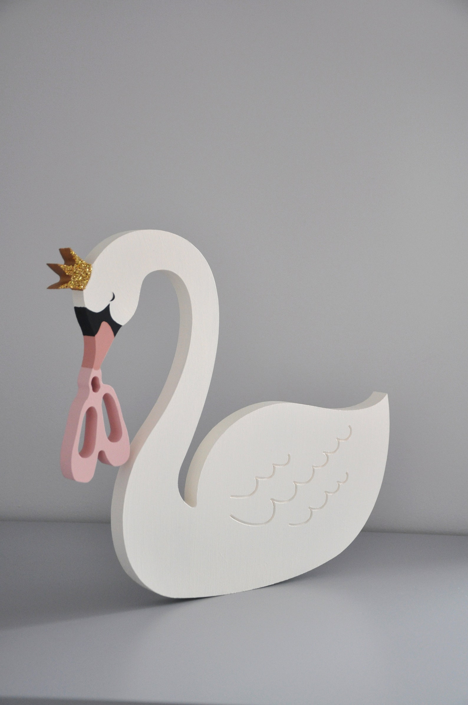 Swan Princess With Ballet Shoes swan Nursery Decor - Etsy