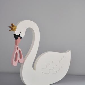 Swan Princess With Ballet Shoes |swan Nursery Decor | Personalised Gift ...