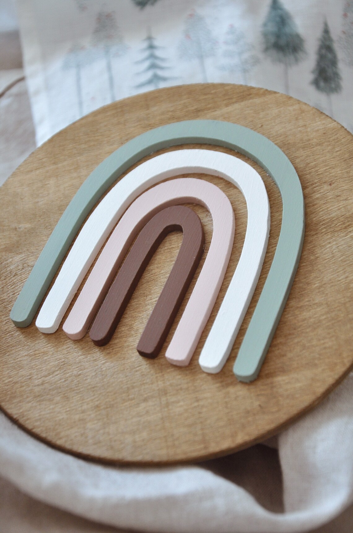 Neutral Rainbow Nursery Decor Baby Gift Newborn Photo Prob - Etsy