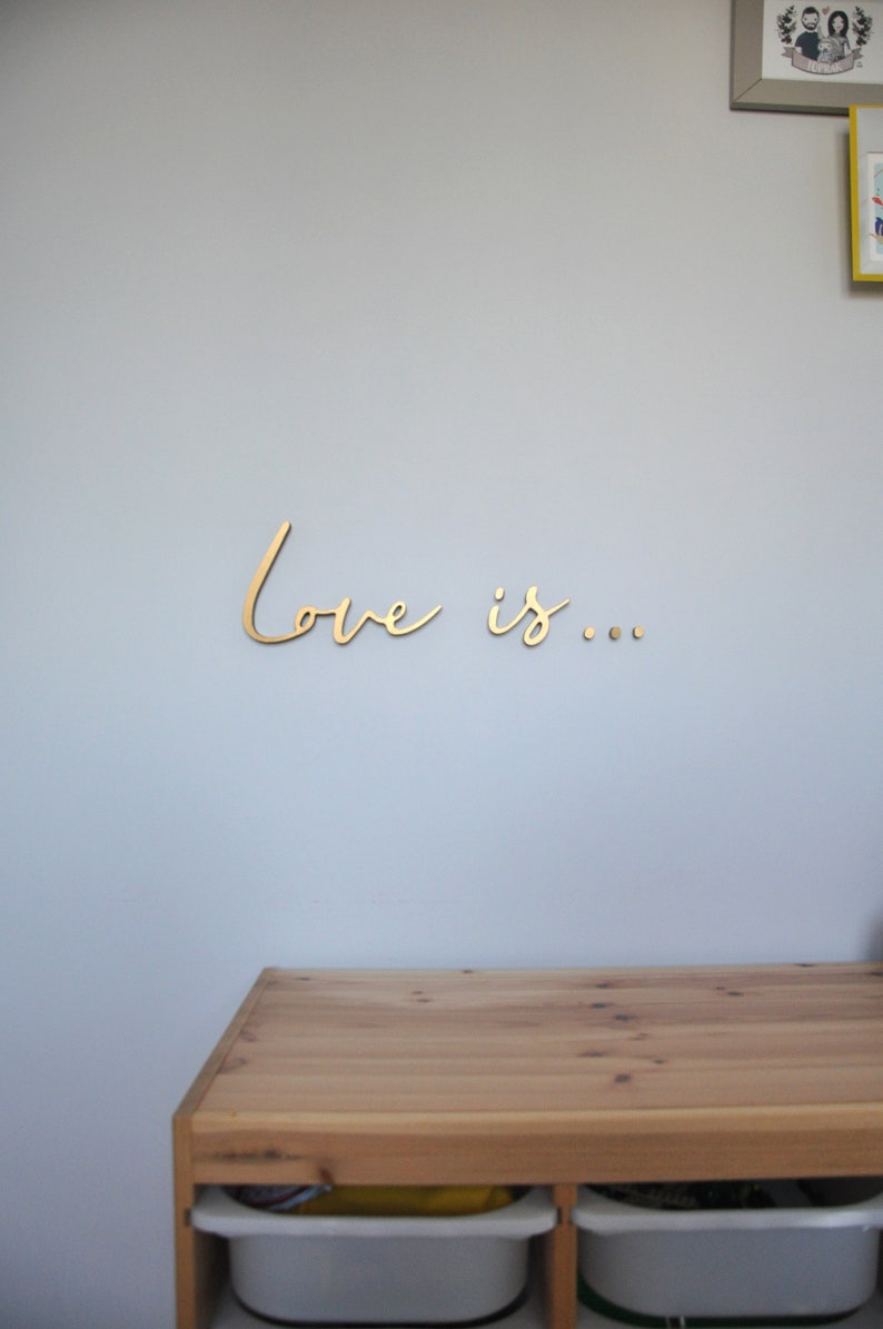 Love is ... Sign Valentines Day Decor | Family Wall Decor Sign ...