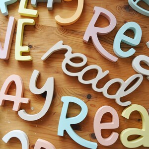 Read Wooden Letters Nursery Wall Decor - Pastel Colorful Letters - Best ...