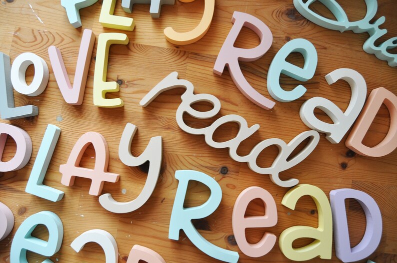 Read Wooden Sign Nursery Wall Decor Metallic Gold Color - Etsy