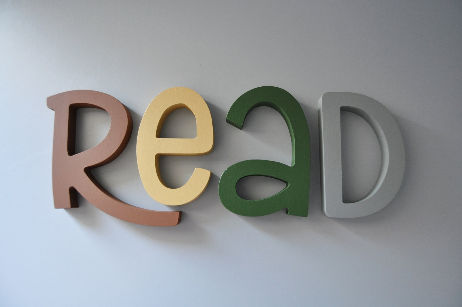 Read Wooden Letters Nursery Wall Decor Boho Style Earth - Etsy