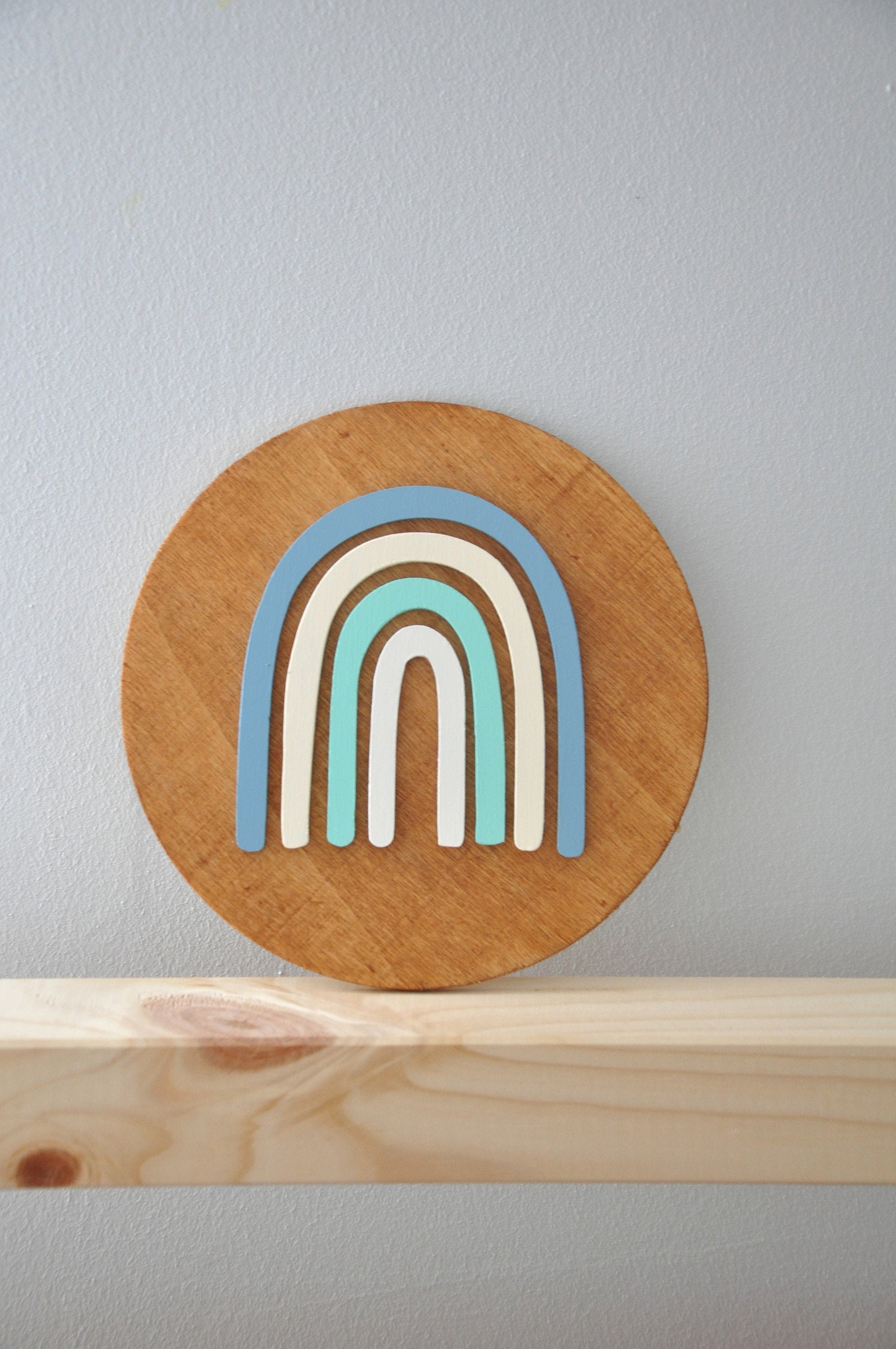 Boho Blue Rainbow Nursery Decor Baby Gift || Newborn Photo Prob || Baby ...