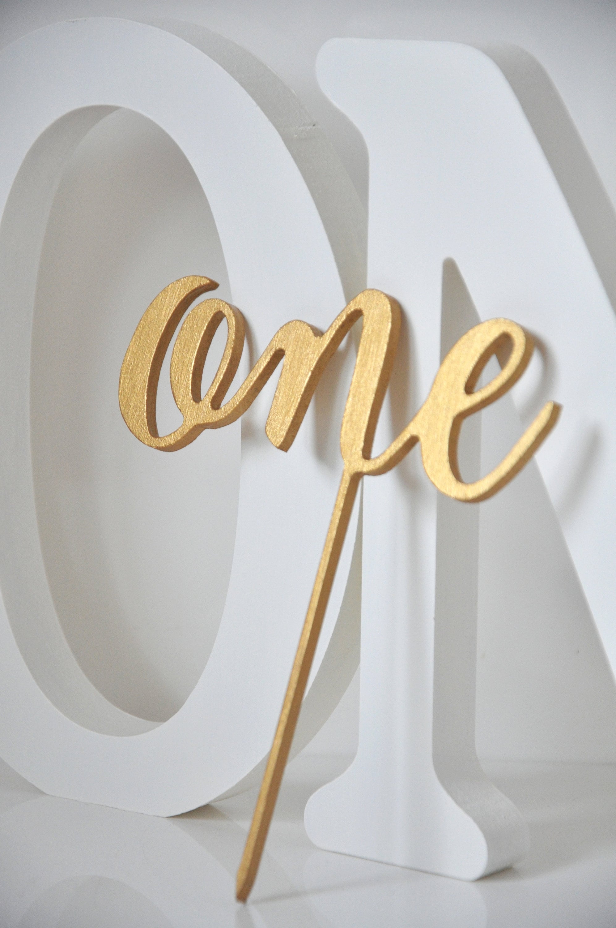 1st Birthday Photo Props & Decoration Set | Wooden 20 Cm Large “ONE ...