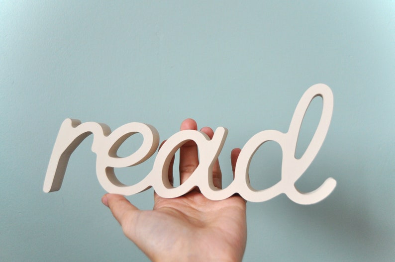 Read Wooden Sign Nursery Wall Decor Beige Color Best Gift - Etsy