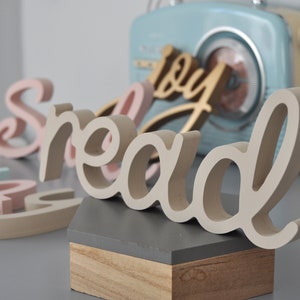 Read Wooden Sign Nursery Wall Decor - Beige Color - Best Gift for Kids ...