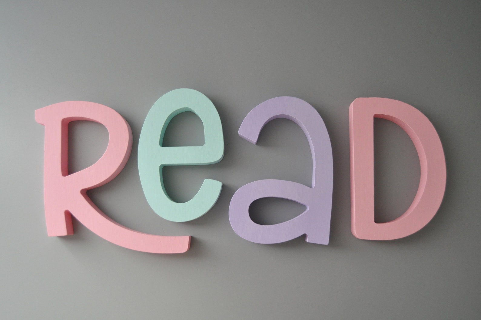 Read Wooden Letters Nursery Wall Decor - Pastel Colorful Letters - Best ...