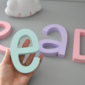 Read Wooden Letters Nursery Wall Decor - Pastel Colorful Letters - Best ...