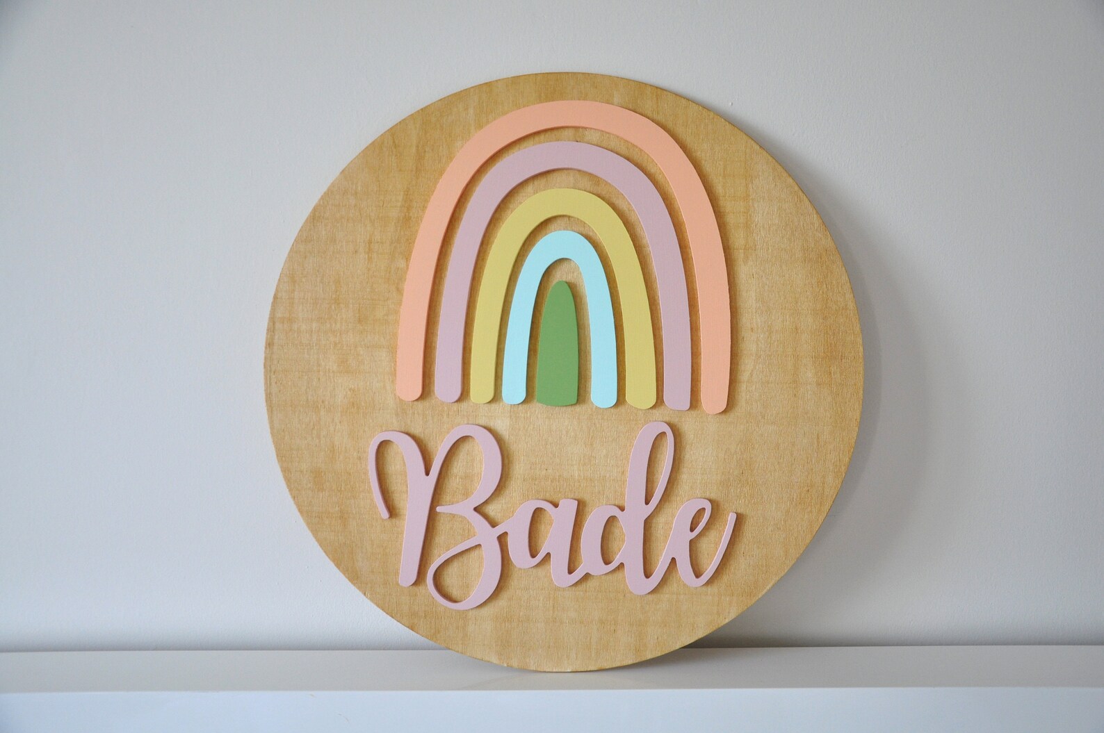 Pastel Boho Rainbow Baby Name Sign Custom Baby Shower Gift - Etsy