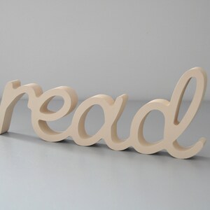 Read Wooden Sign Nursery Wall Decor - Beige Color - Best Gift for Kids ...