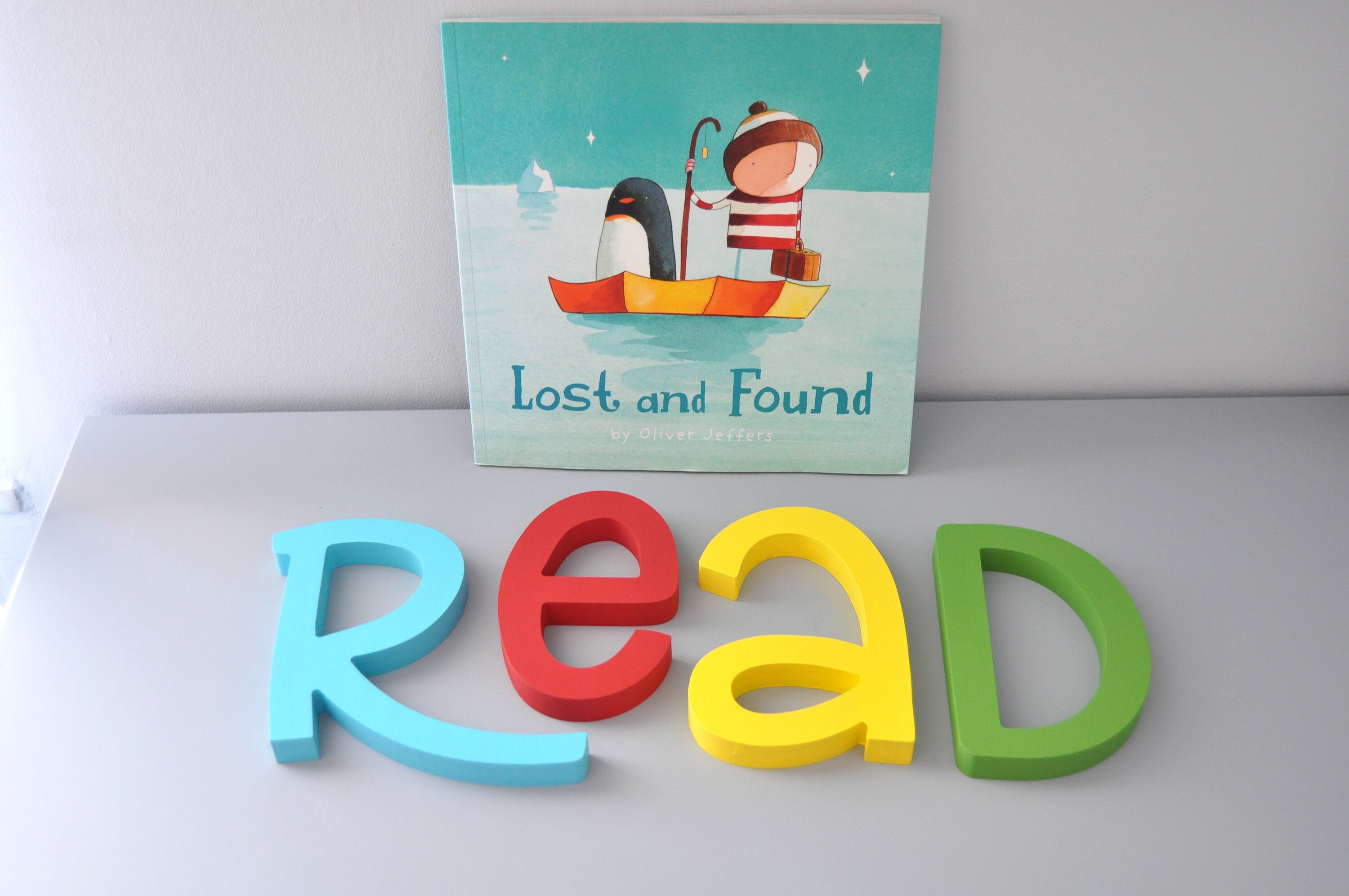 Read Wooden Letters Nursery Wall Decor Brigt colorful | Etsy