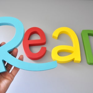 Read Wooden Letters Nursery Wall Decor - Brigt Colorful Letters - Best ...