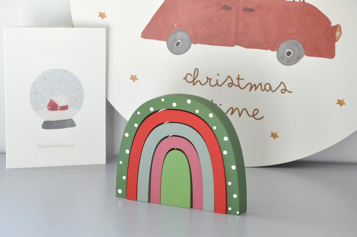 Rainbow Christmas Decoration Nursery Decor Boho Ornaments - Etsy