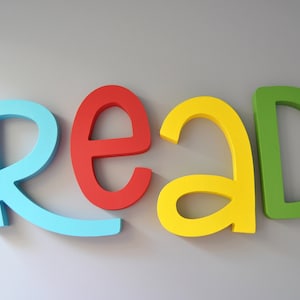 Read Wooden Letters Nursery Wall Decor - Brigt Colorful Letters - Best ...