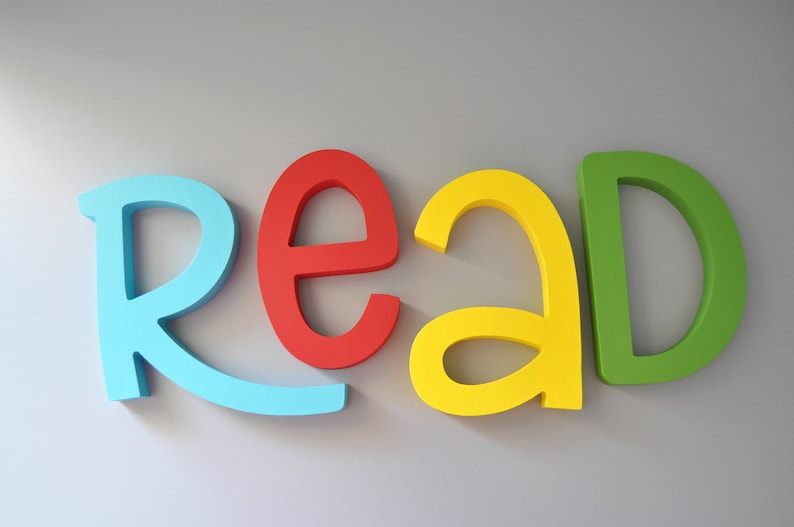 Read Wooden Letters Nursery Wall Decor - Brigt Colorful Letters - Best ...