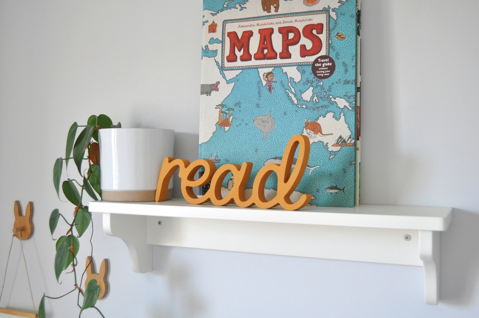 Read Wooden Sign Nursery Wall Decor -saffron Yellow Color - Etsy