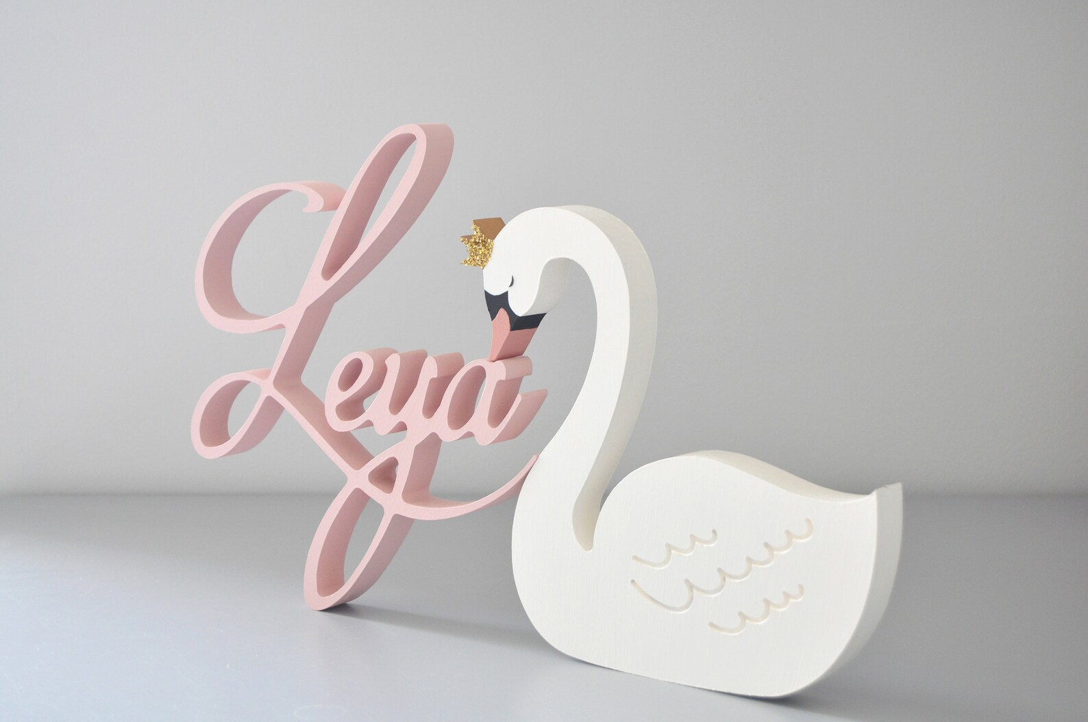 Swan Princess With Ballet Shoes swan Nursery Decor - Etsy