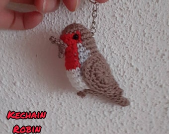 Robin Bird Keychain - Etsy