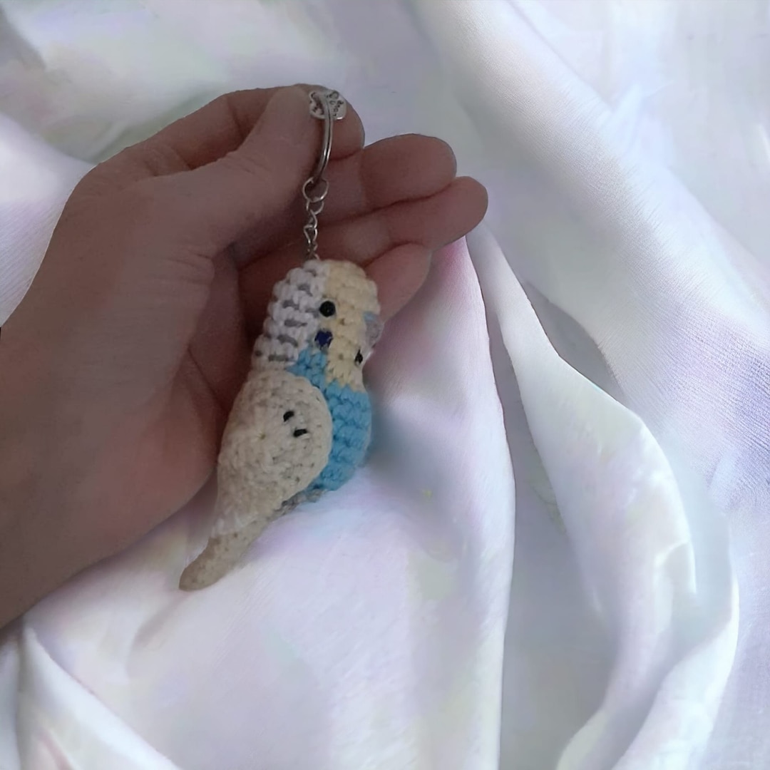 Budgie Keychain. - Etsy
