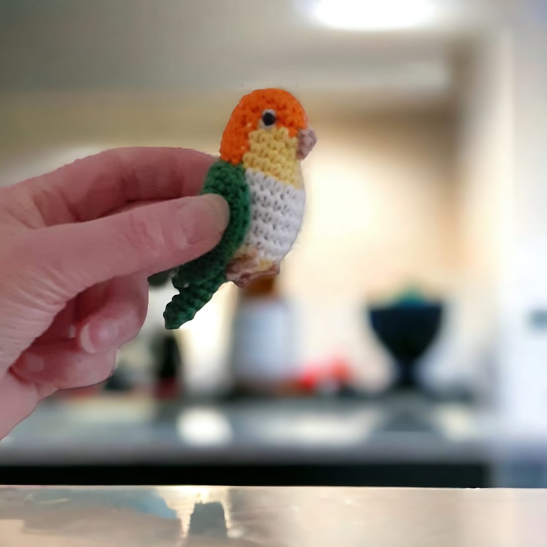 White Bellied Caique Keychain | White Belly Caique. - Etsy