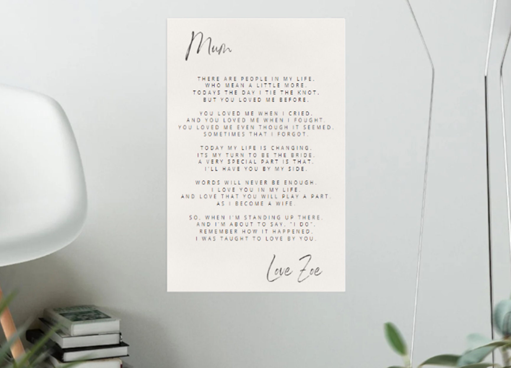 Mother of the Bride Poem Gift, Mother of the Bride Poem, Bride to Mum ...