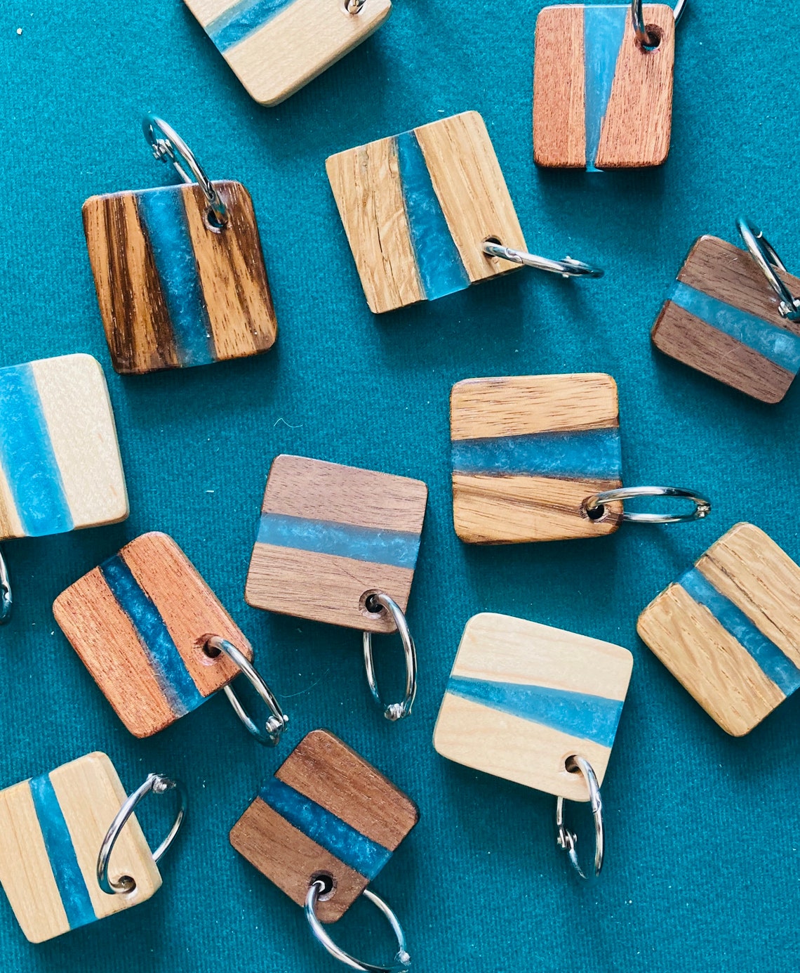 Resin River Key Ring / Pendent / Keychain | Etsy