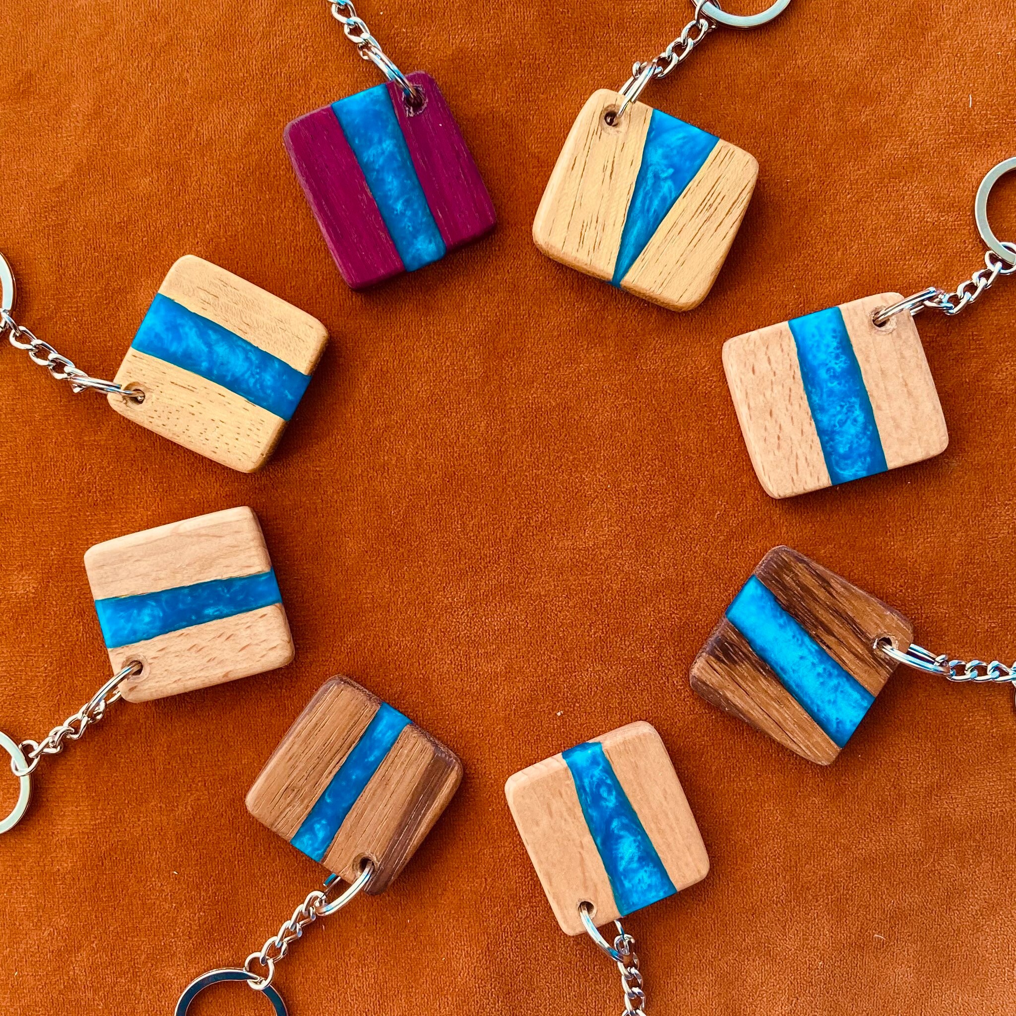 Resin River Key Ring / Pendent / Keychain - Etsy