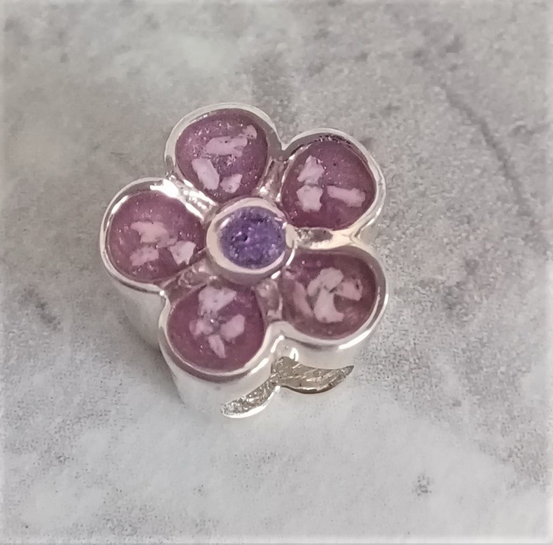 Sterling Silver FLOWER Charm Bead to Fit Pandora or Similar Bracelet ...