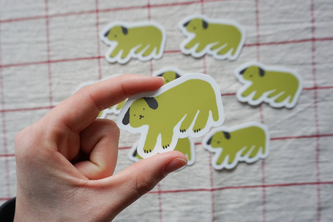 Doggie Vinyl Sticker - Etsy