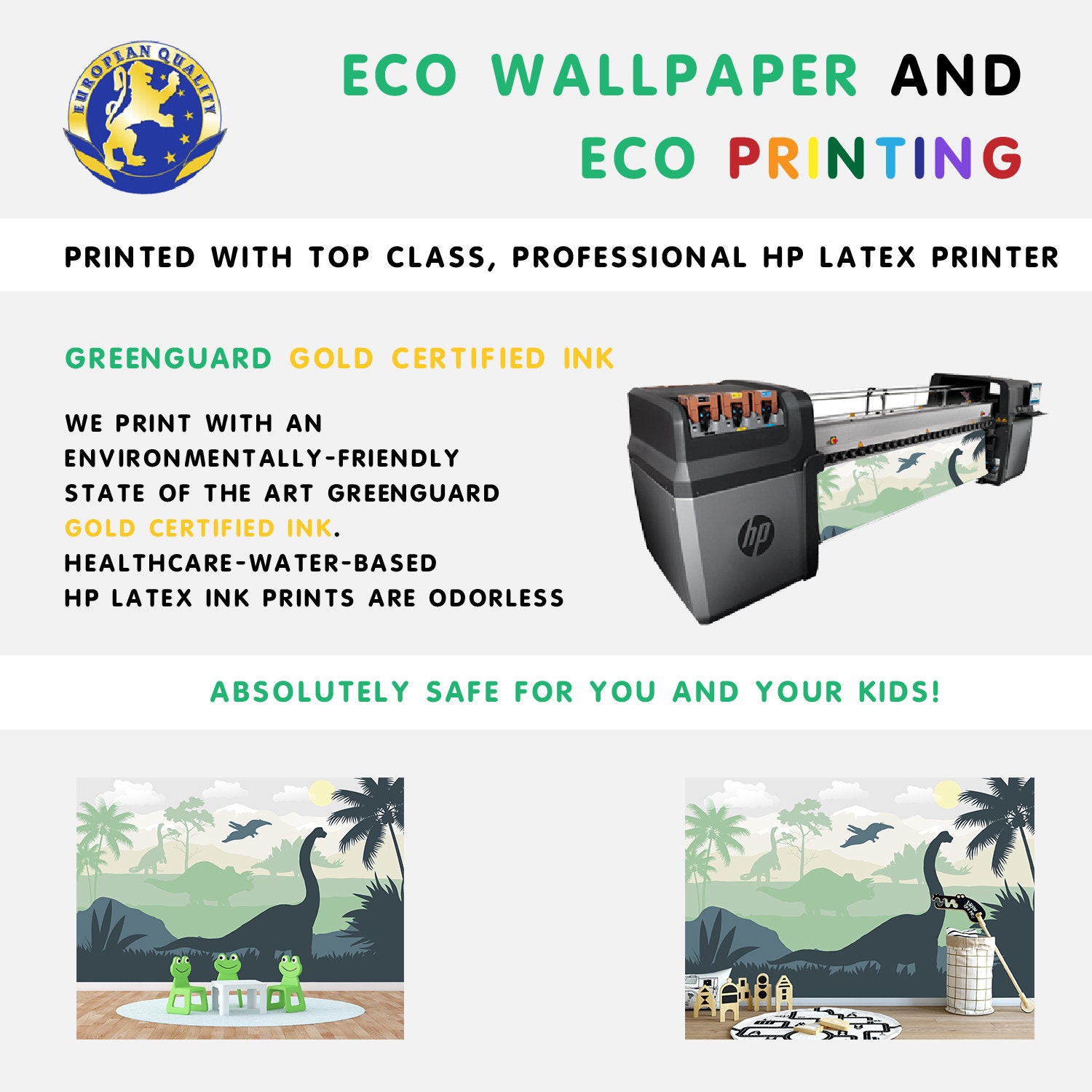 Large Dinosaur Brontosaurus Wallpaper for Nursery Removable | Etsy