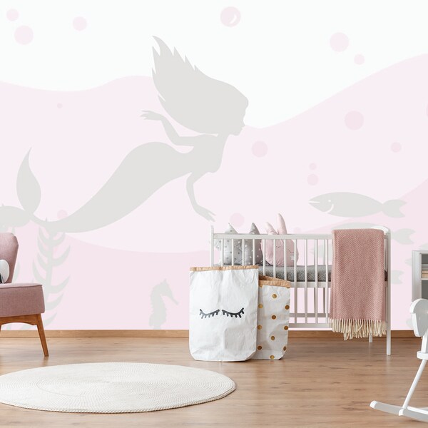 Mermaid Wallpaper - Etsy