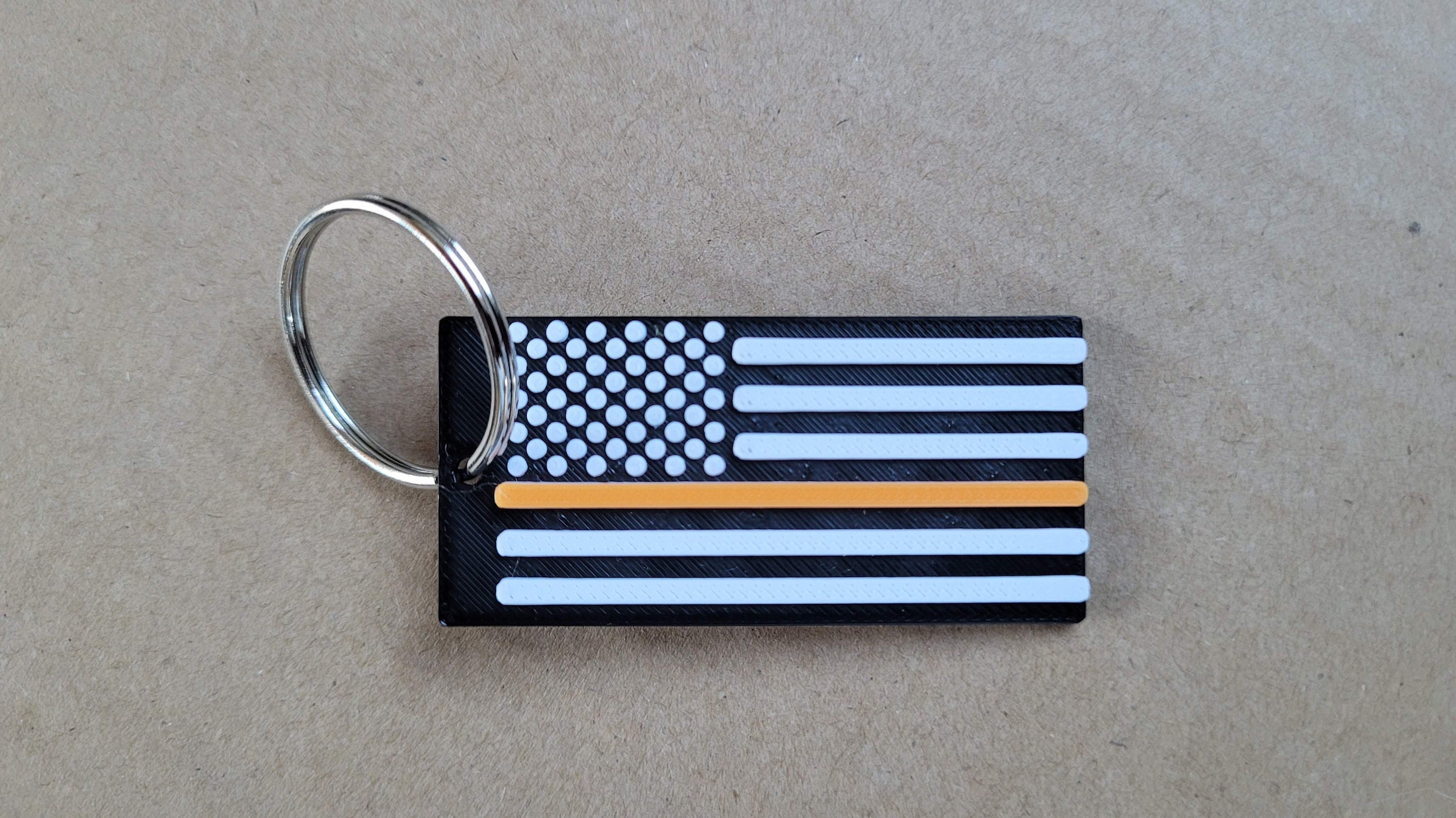 Search and Rescue - Thin Orange Line Keychain - Etsy