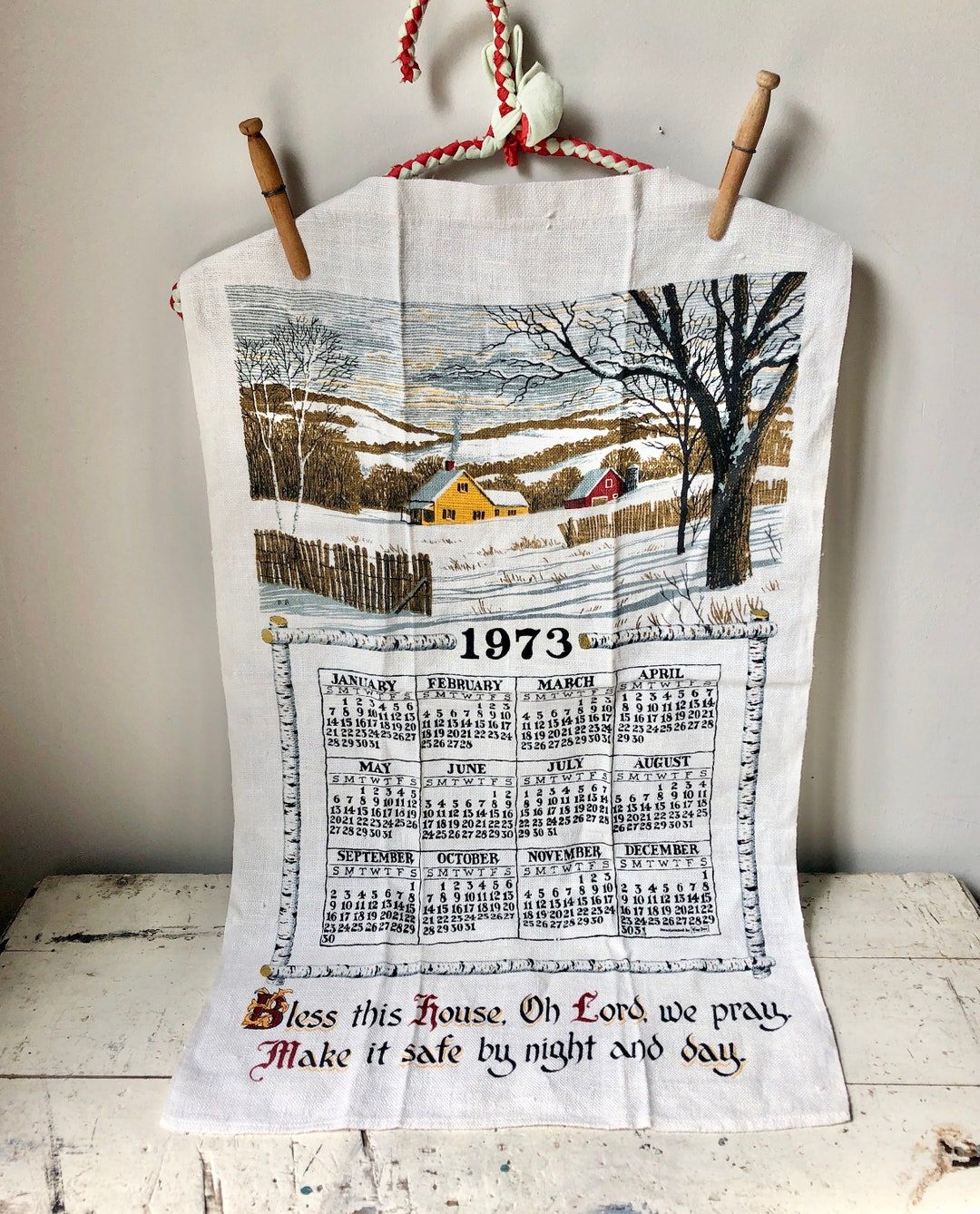 1973 "bless This House" Kay Dee Linen Tea Towel - Etsy