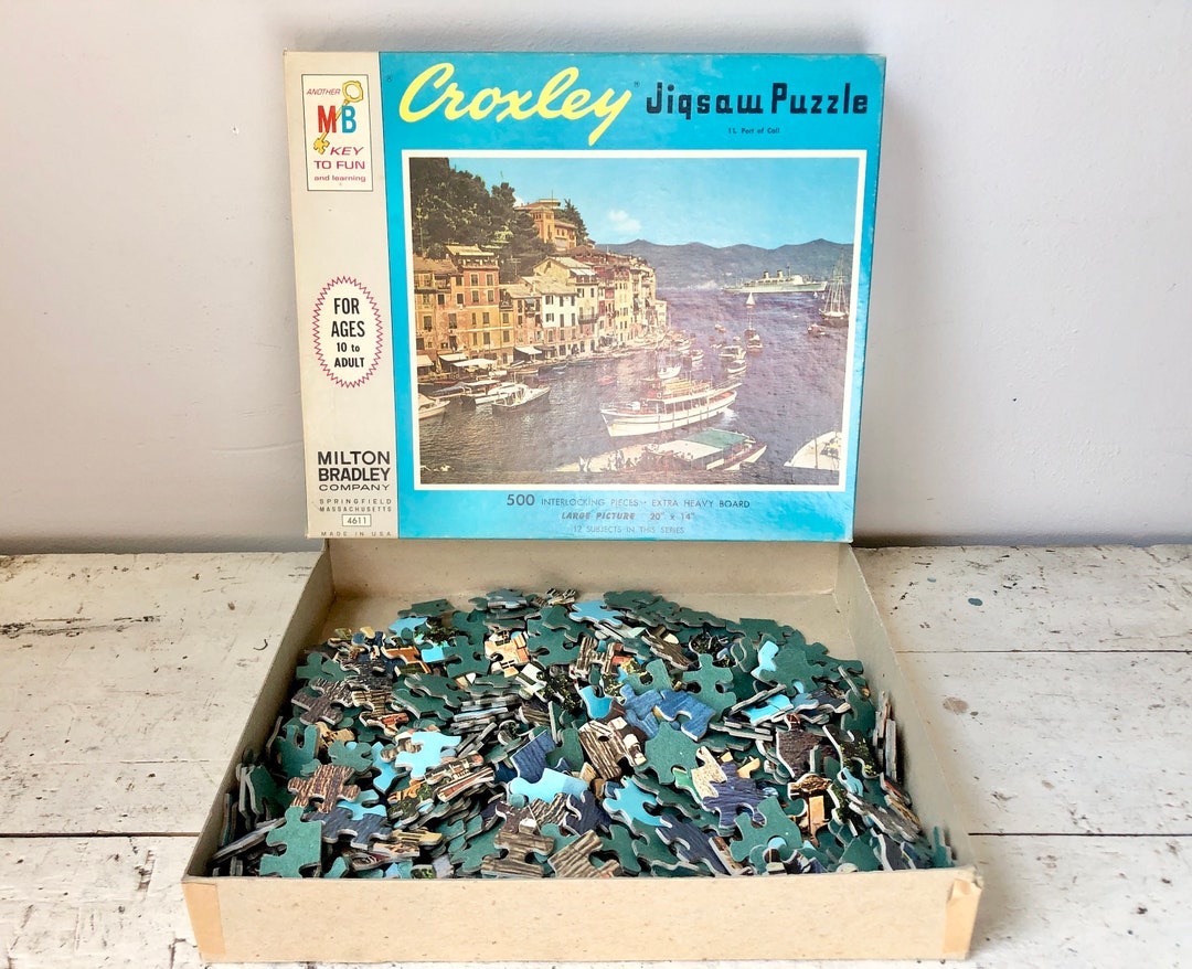 1968 Croxley 500 Piece Jigsaw Puzzle; Port of Call - Etsy