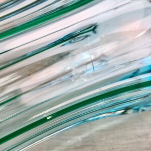 Vintage Free-form Handmade Glass Vase - Etsy