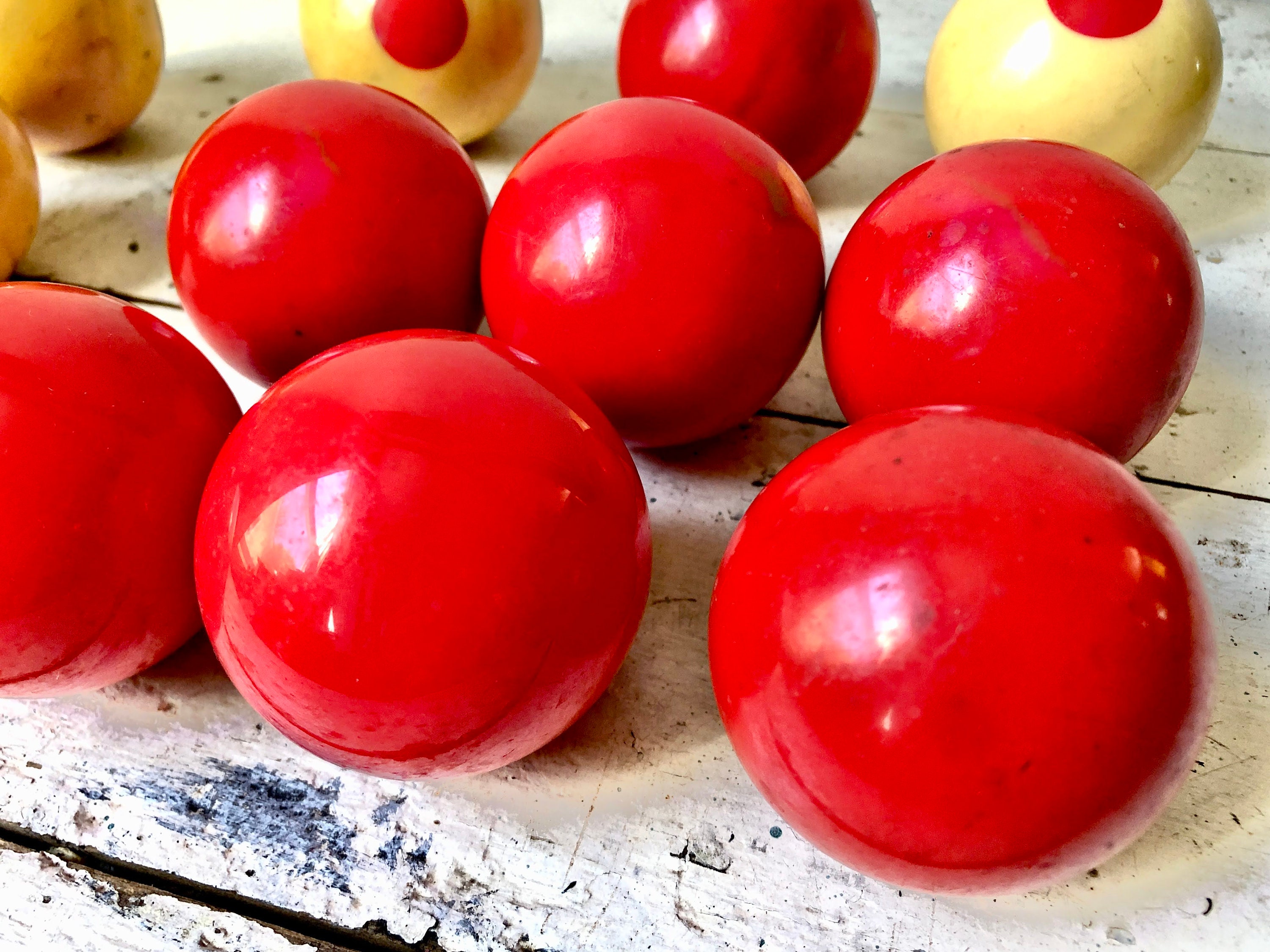 Set of 12 Vintage Bakelite Bumper Pool Balls - Etsy