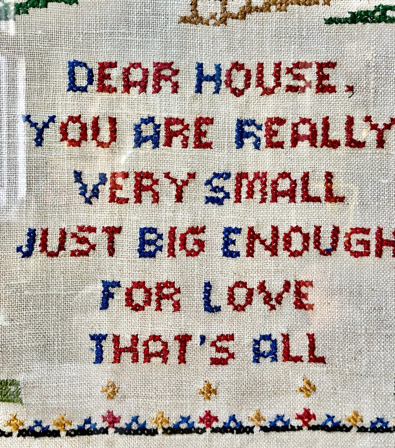 Vintage Dear House Cross-stitch Embroidery - Etsy