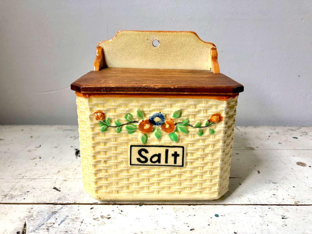 Vintage Hotta Yu Shoten & Co. Ceramic Salt Box - Etsy