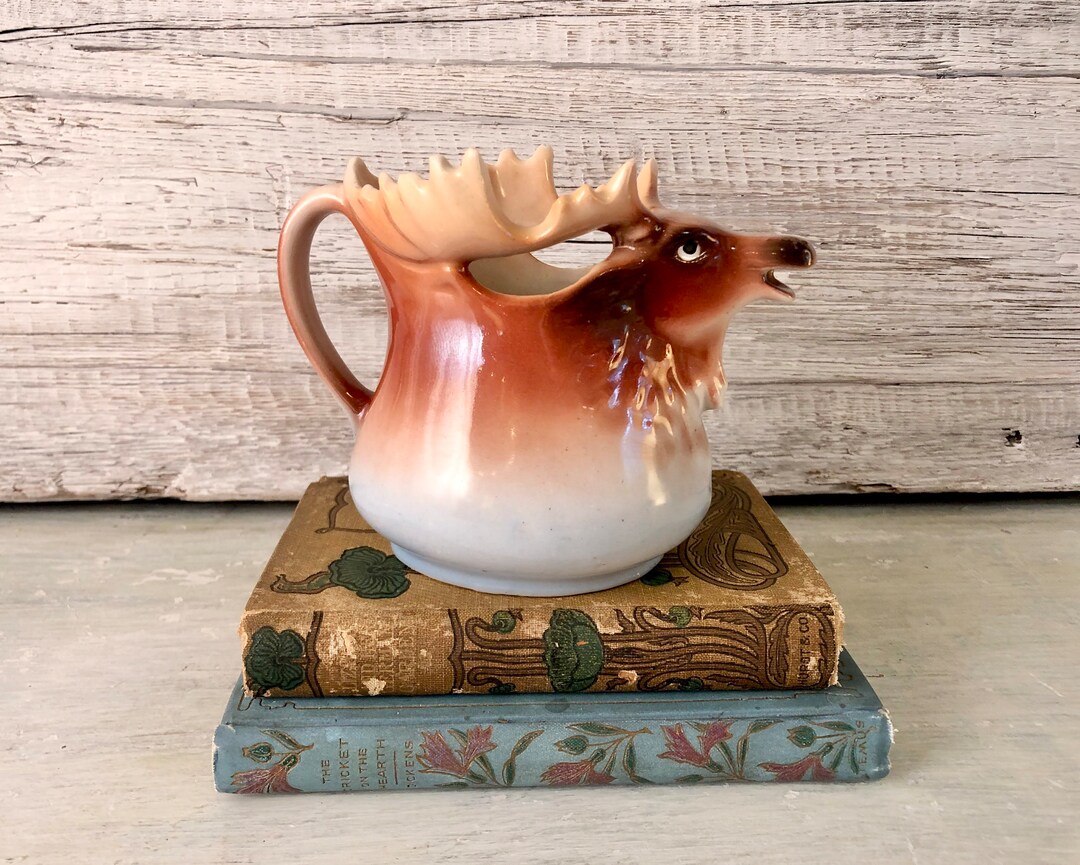 Vintage Ceramic Moose Pitcher From Austria - Etsy