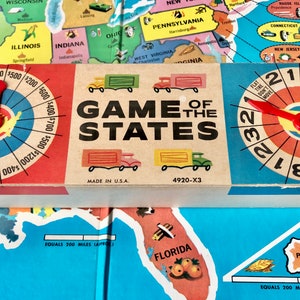 1960 Game of the States From Milton Bradley; Complete Set - Etsy