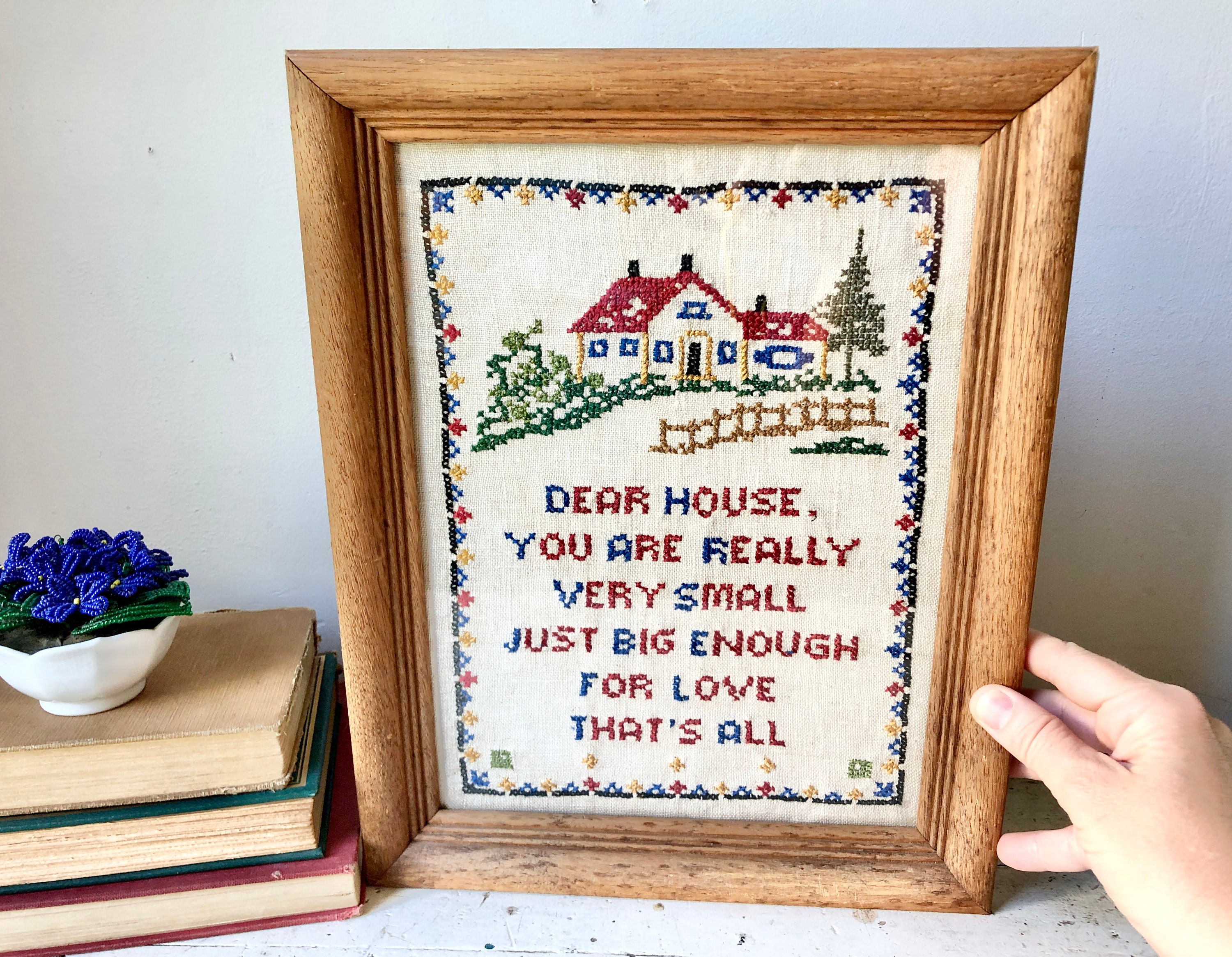 Vintage Dear House Cross-stitch Embroidery - Etsy